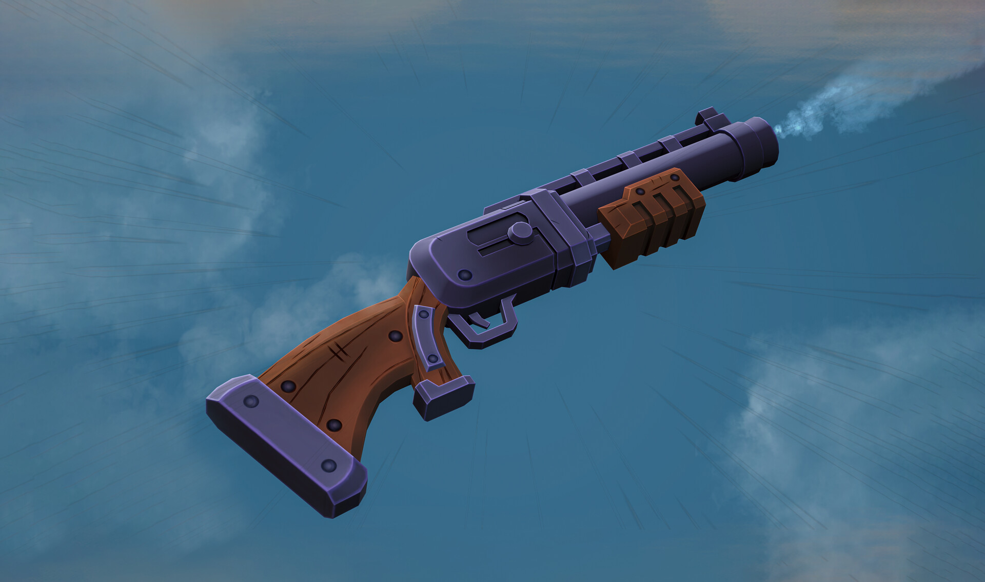 ArtStation - Stylized Shotgun Game Ready