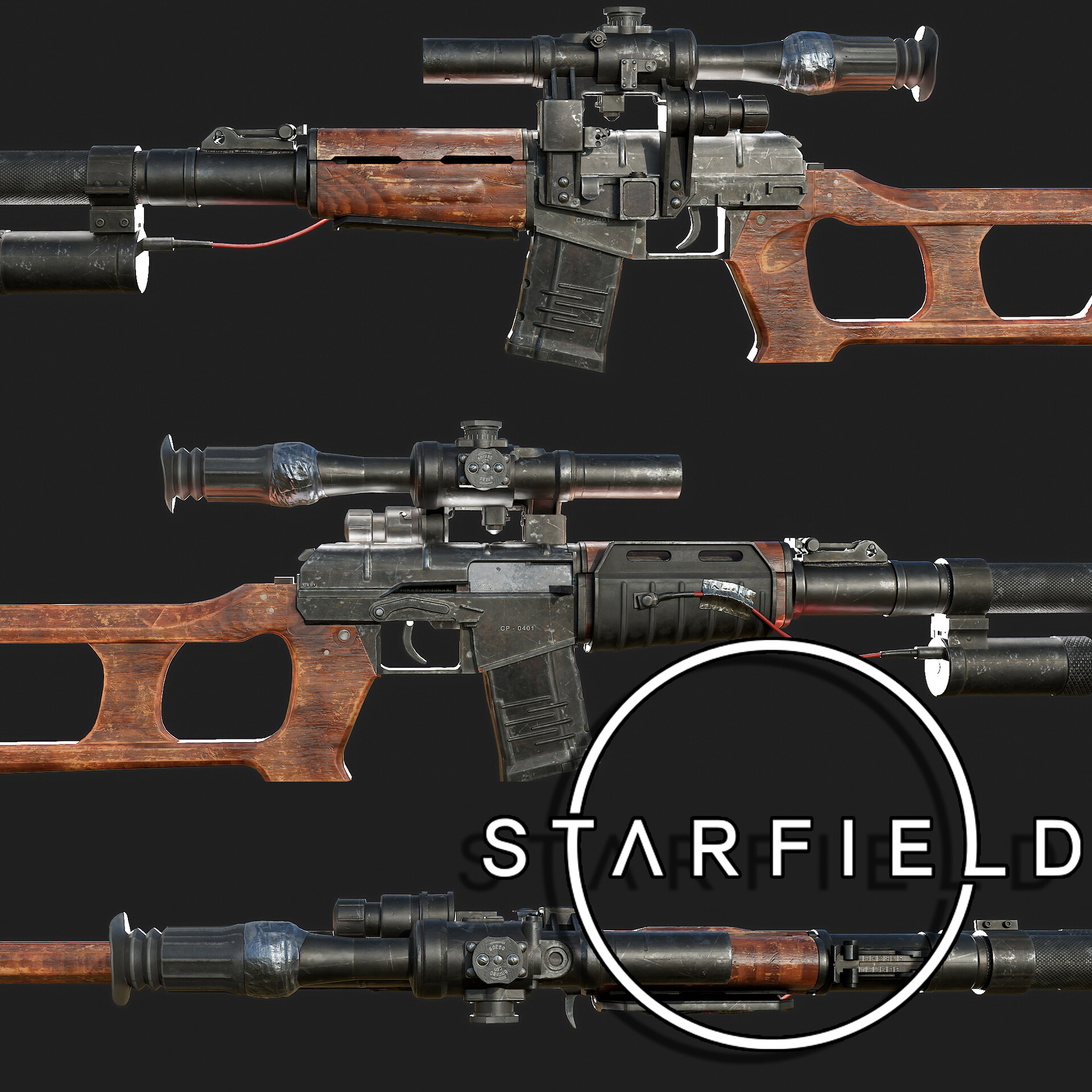 ArtStation - Starfield VSS Rifle Textures