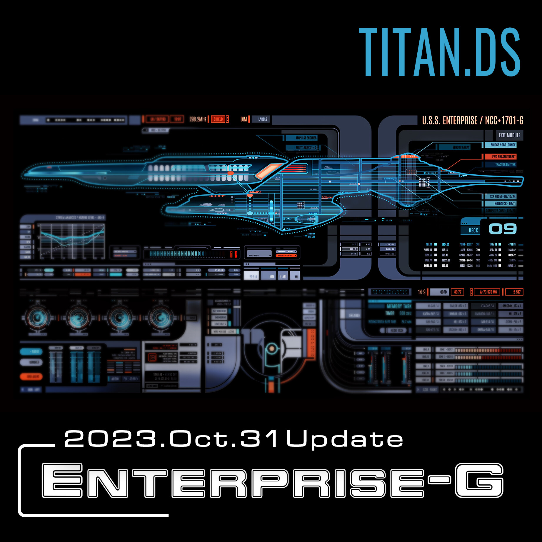 ArtStation - Titan.DS interactive website • Enterprise-G module
