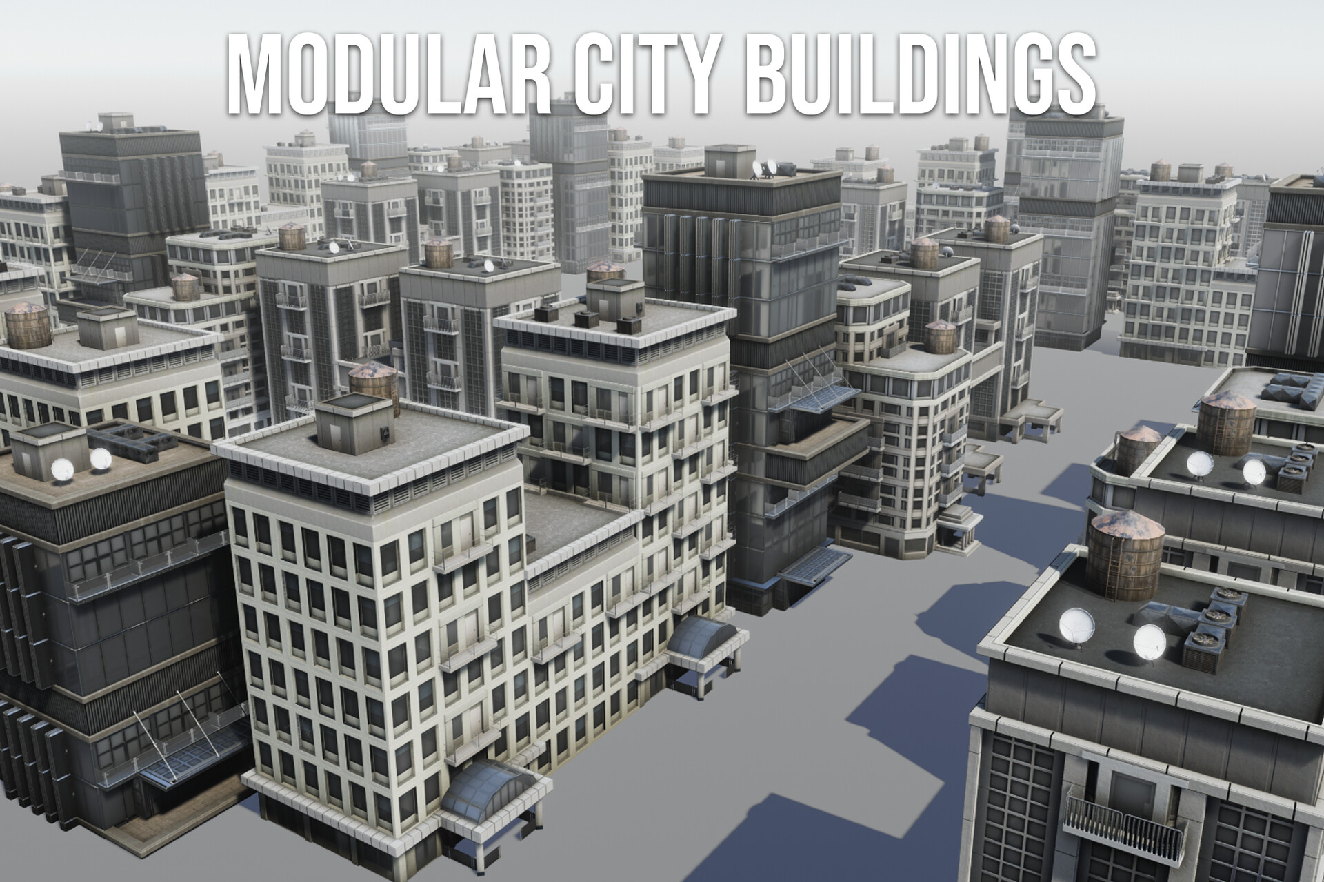 ArtStation - Modular City Buildings