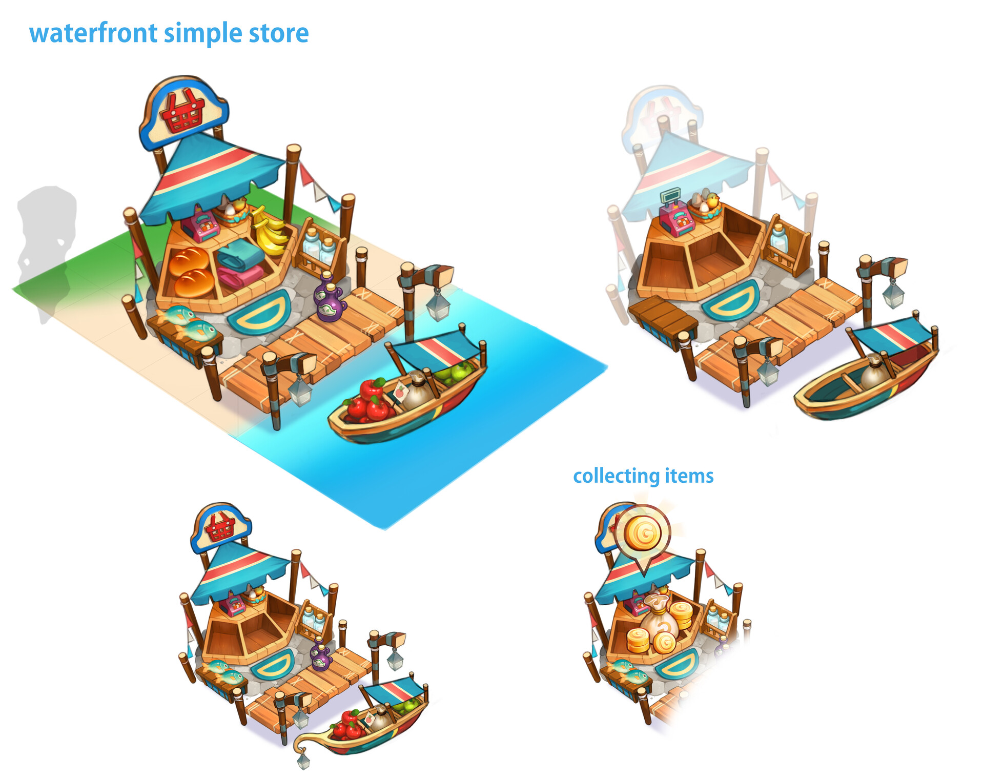 ArtStation - market building props