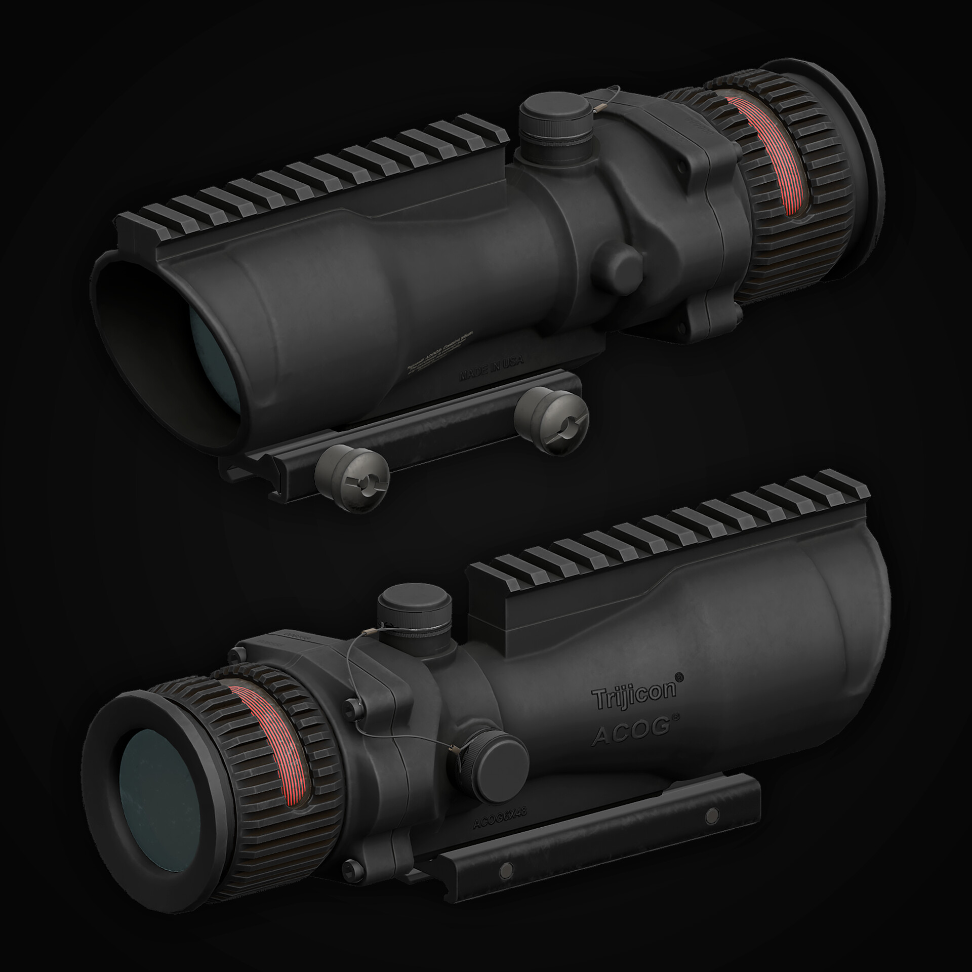 ArtStation - Trijicon ACOG 6x48 Rifle Scope
