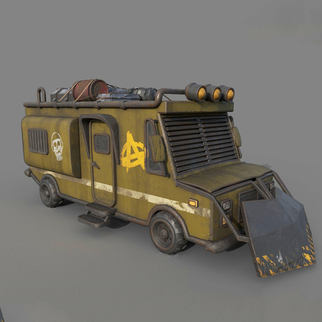 ArtStation - Post apocalyptic van