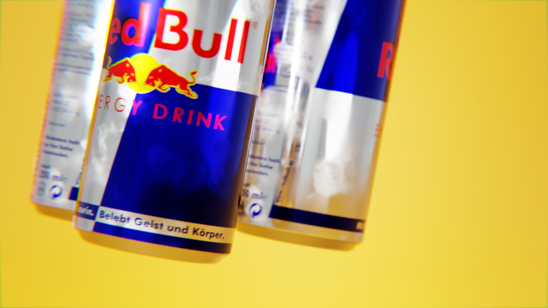 ArtStation - 3D Can animation Redbull with 4 clips