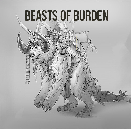 ArtStation - Various beasts of burden