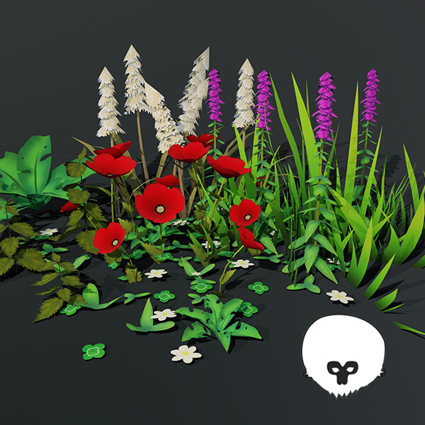 ArtStation - Stylized Foliage Props Pack - Spring / Autumn