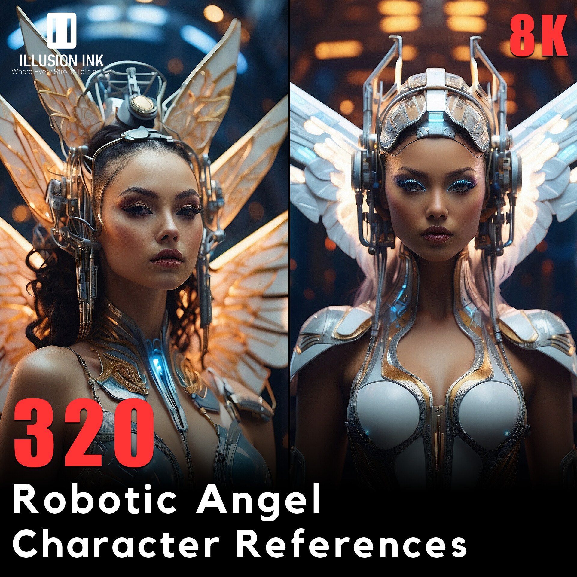 ArtStation - 320 Robotic Angel Reference Photos | 8K