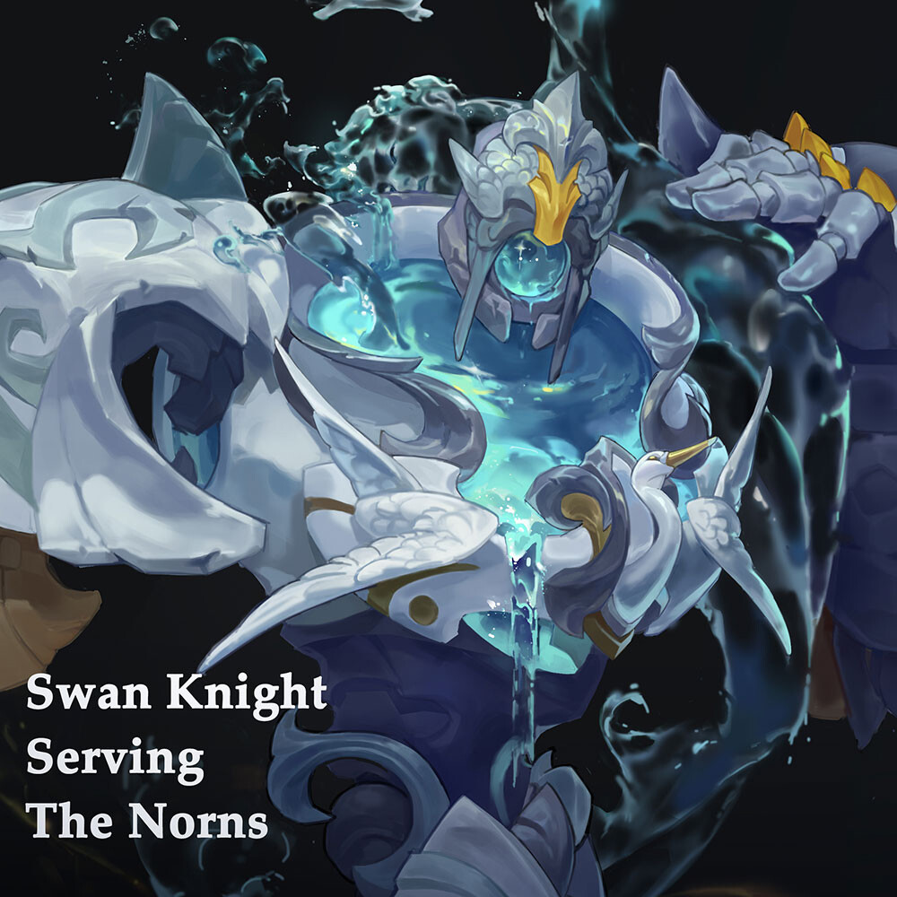 ArtStation - The Swan Knight serving The Norns