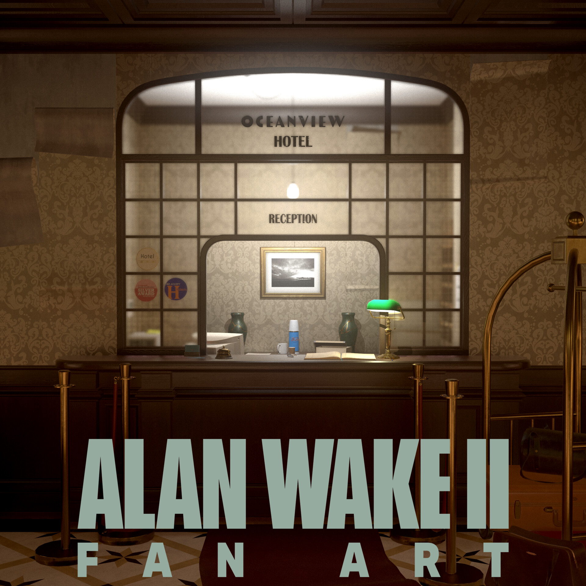 ArtStation - Alan Wake II Fan Art - Oceanview Hotel