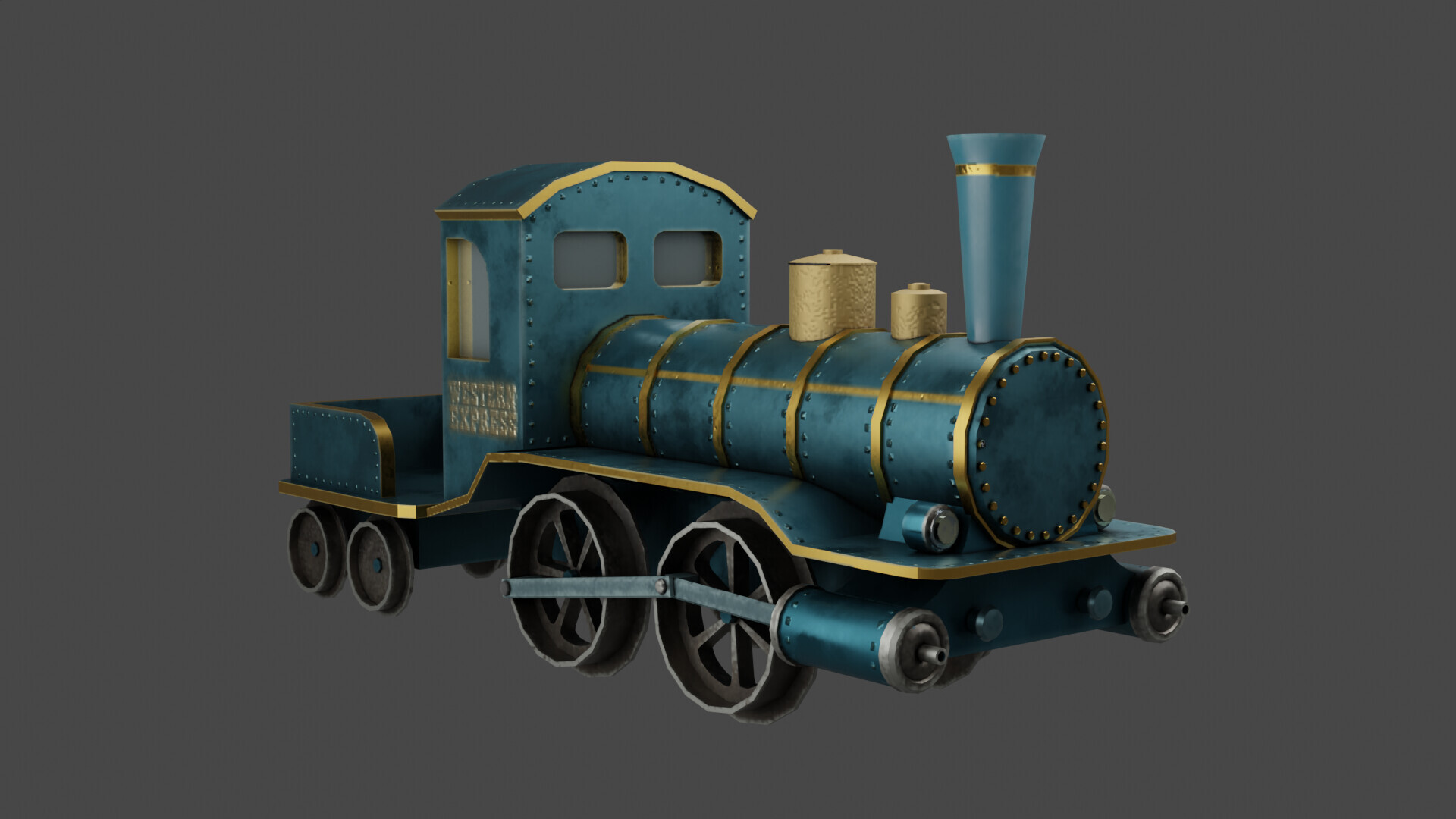 ArtStation - 3d train model
