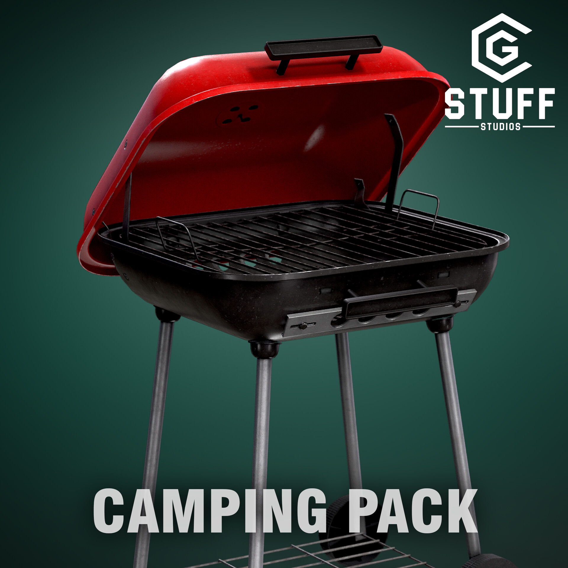 ArtStation - Camping BBQ Grill