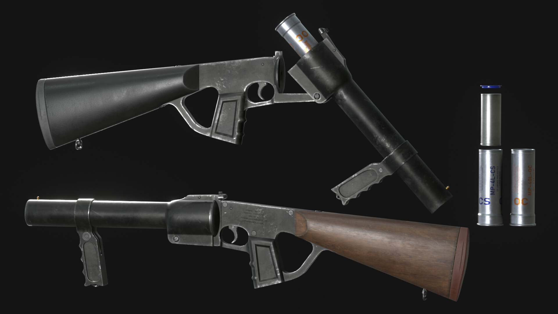 ArtStation - Federal Riot Gun - Model 203-A 38mm