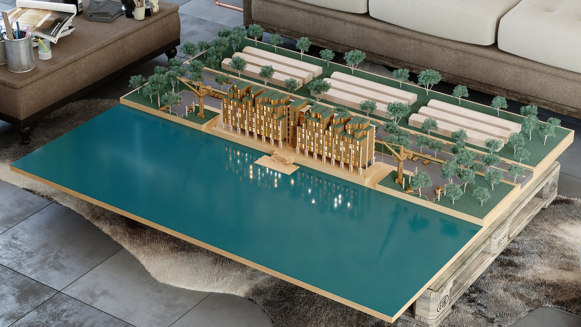 ArtStation - Port City | Project in Progress | Architectural model