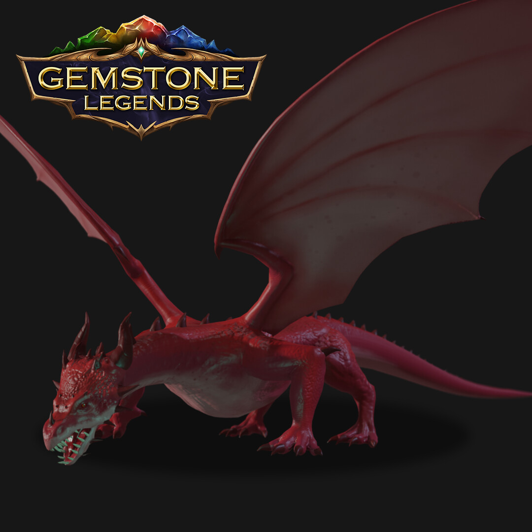 ArtStation - Gemstone Legends | Red Dragon
