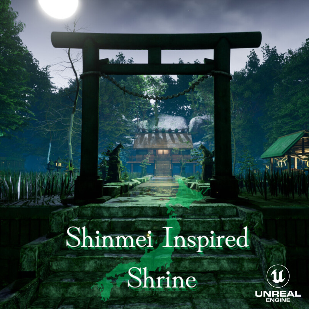 ArtStation - Shinmei Inspired Shinto Shrine