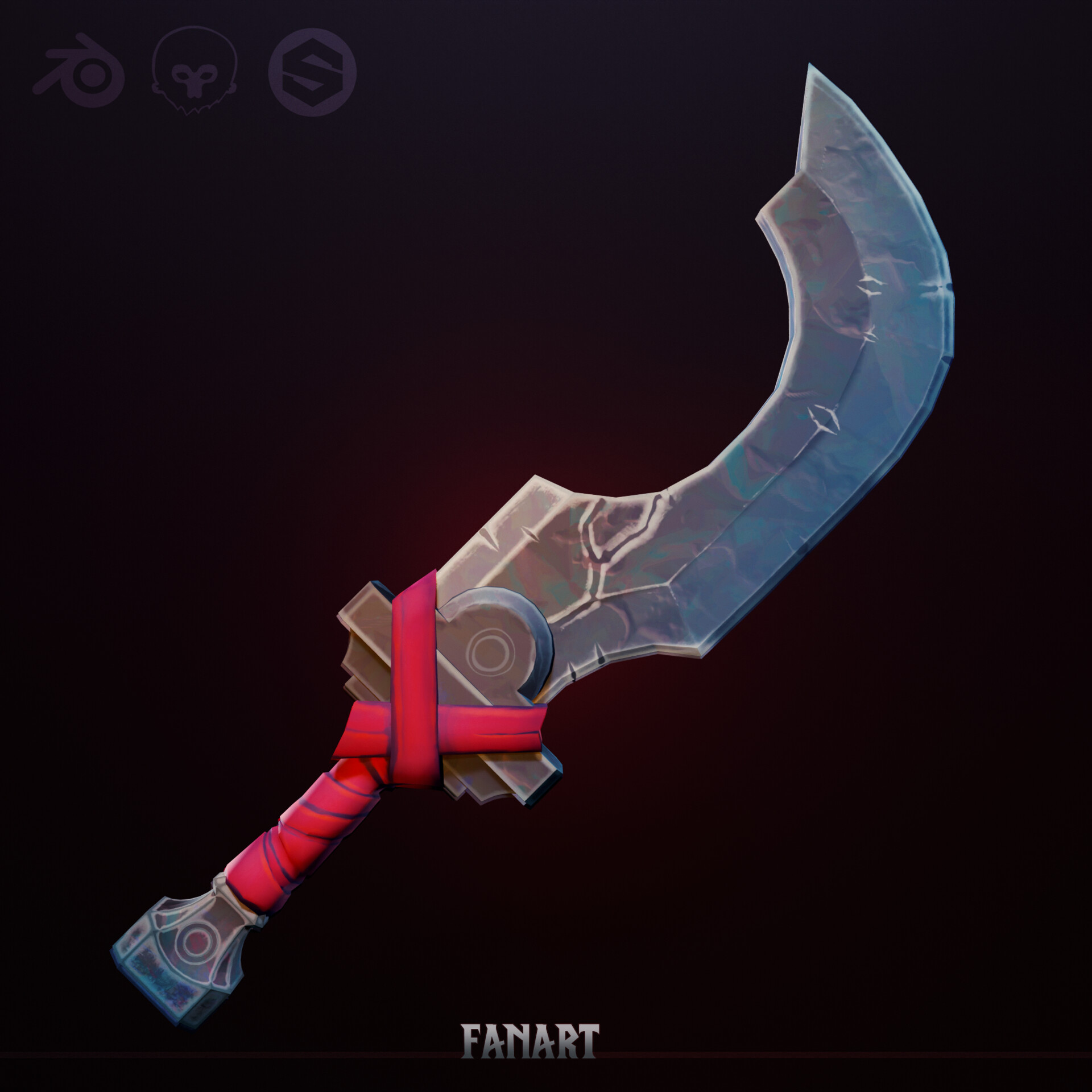 ArtStation - Stylized Stone Sword