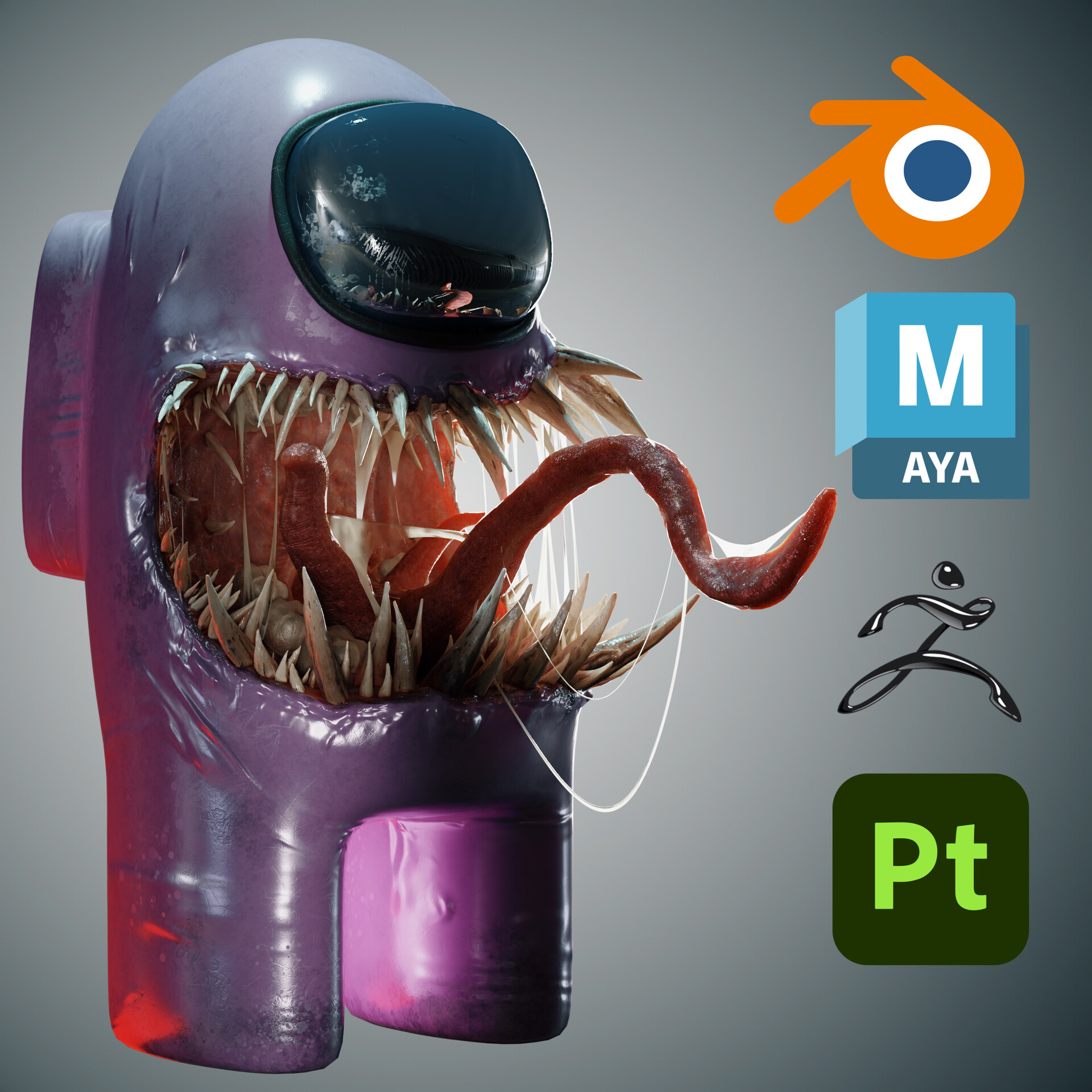 ArtStation - Alien Impostor 3D model