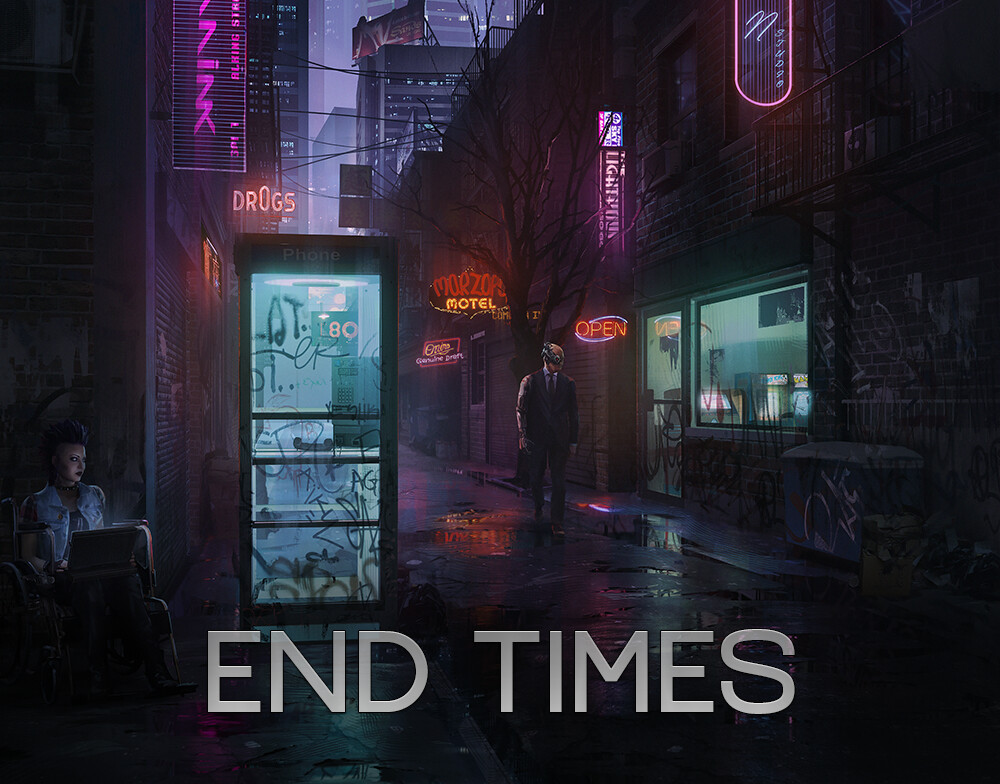 ArtStation - End Times: the 1980s / Cover Art