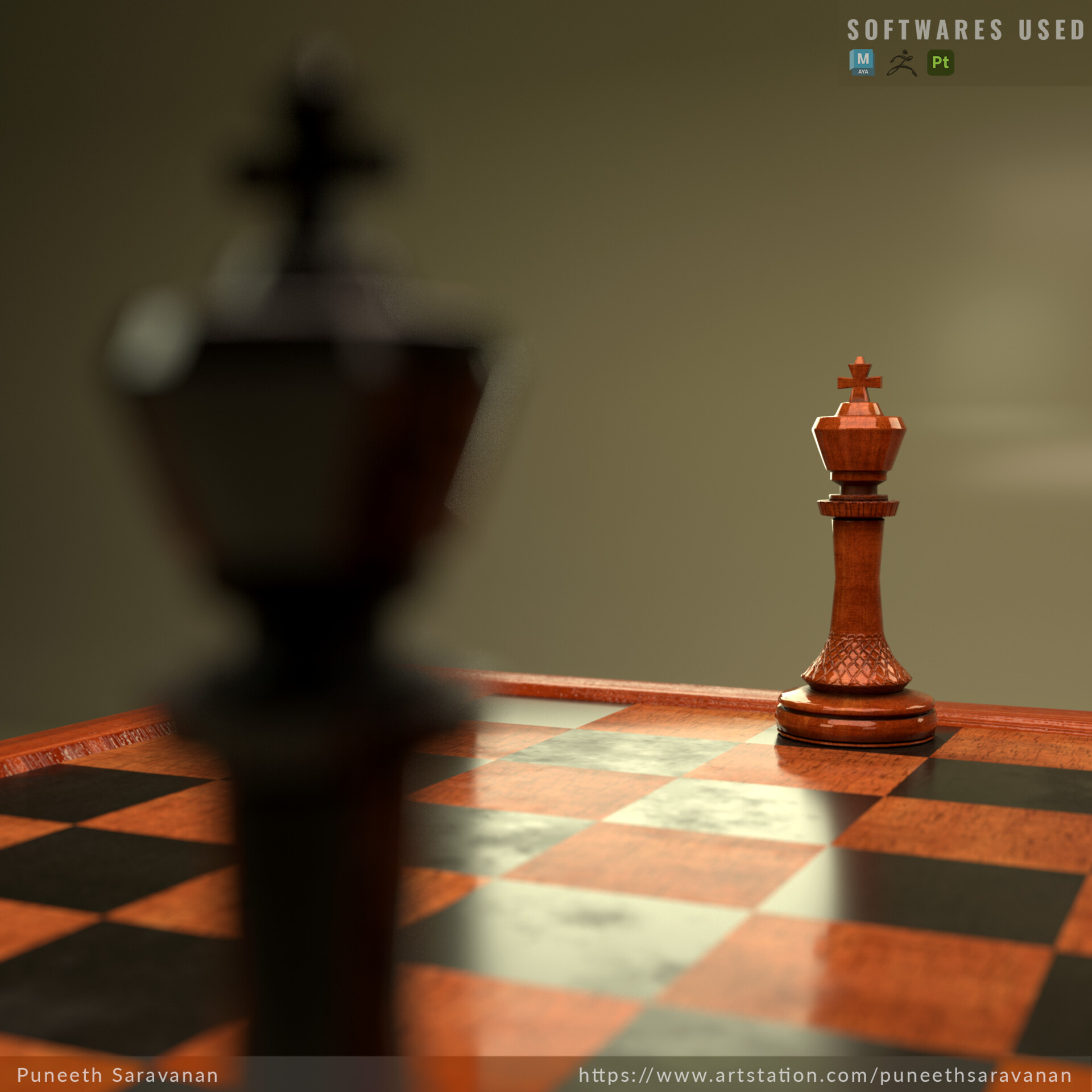 ArtStation - The King Chess Piece (Regal fFce-Off)