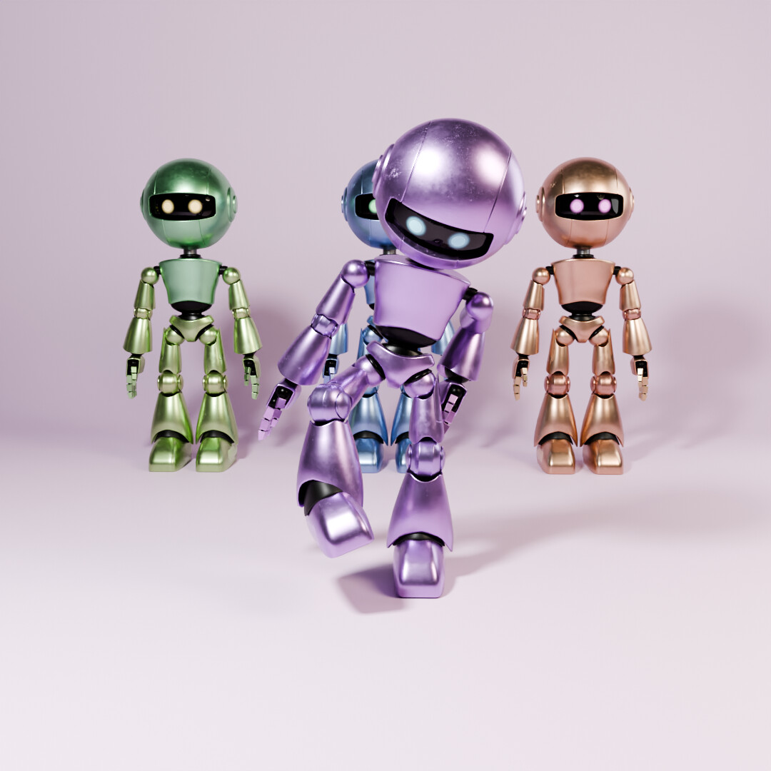 ArtStation - Fully rigged 3D robot