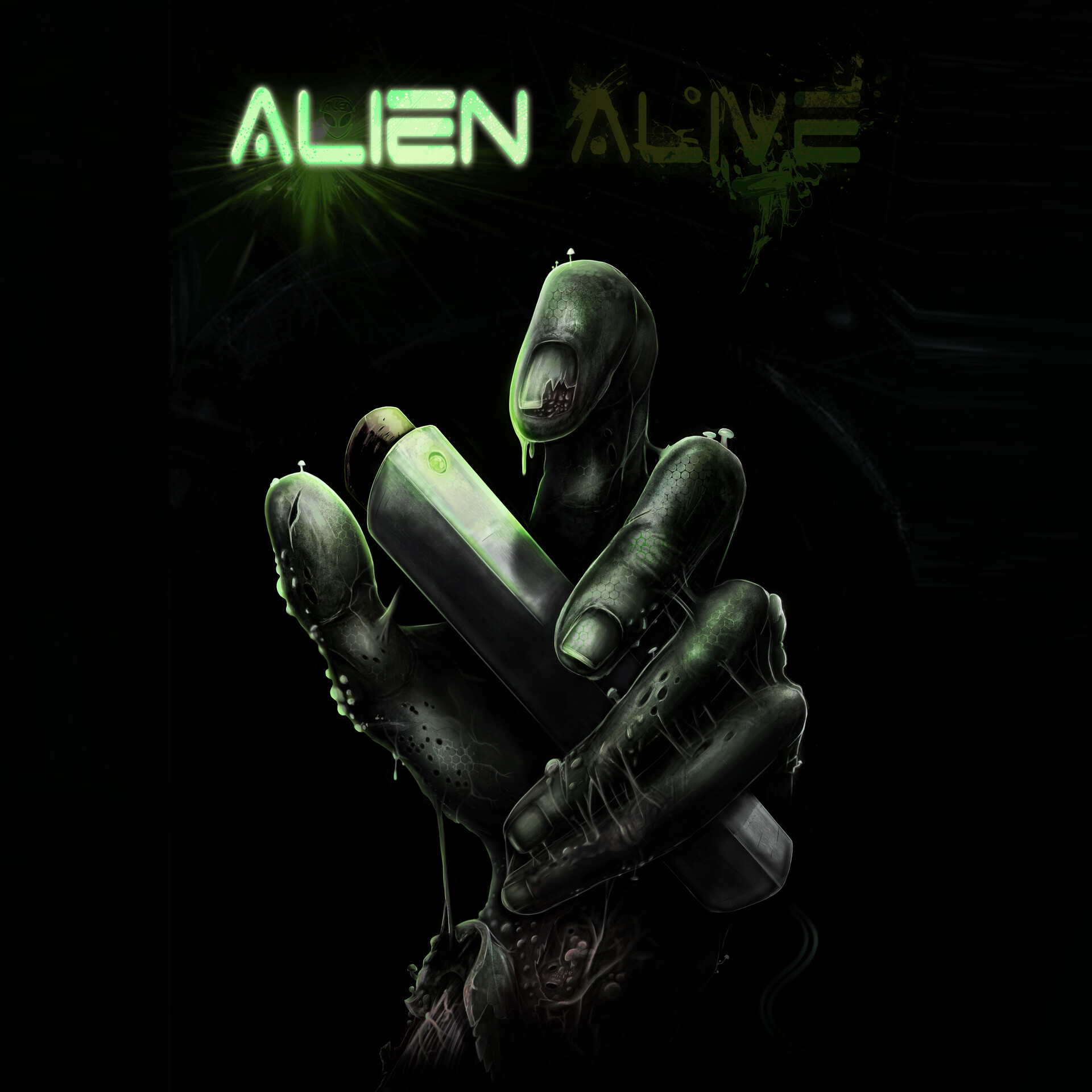 ArtStation - Cover of the game Alien Alive