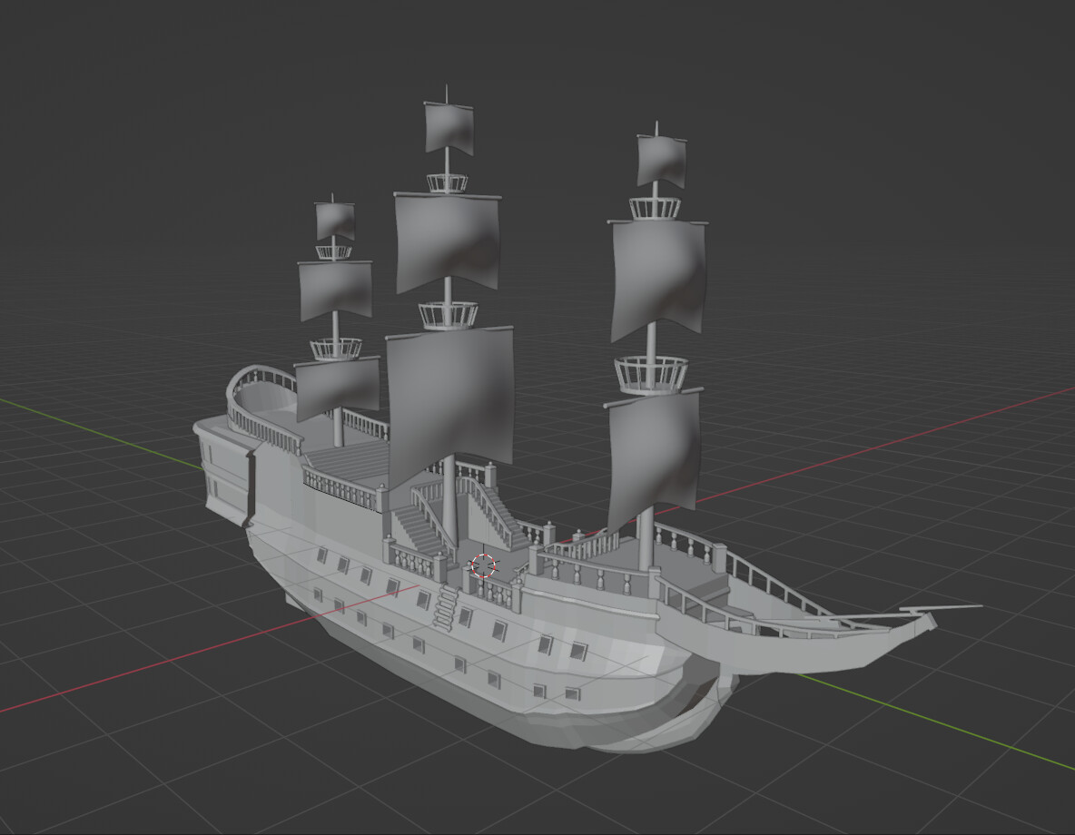 ArtStation - Pirate Ship Work Process