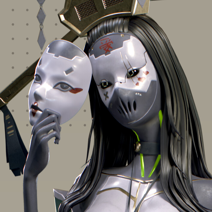 ArtStation - Faceless Demon | Neo Tokyo: Exponential Reality