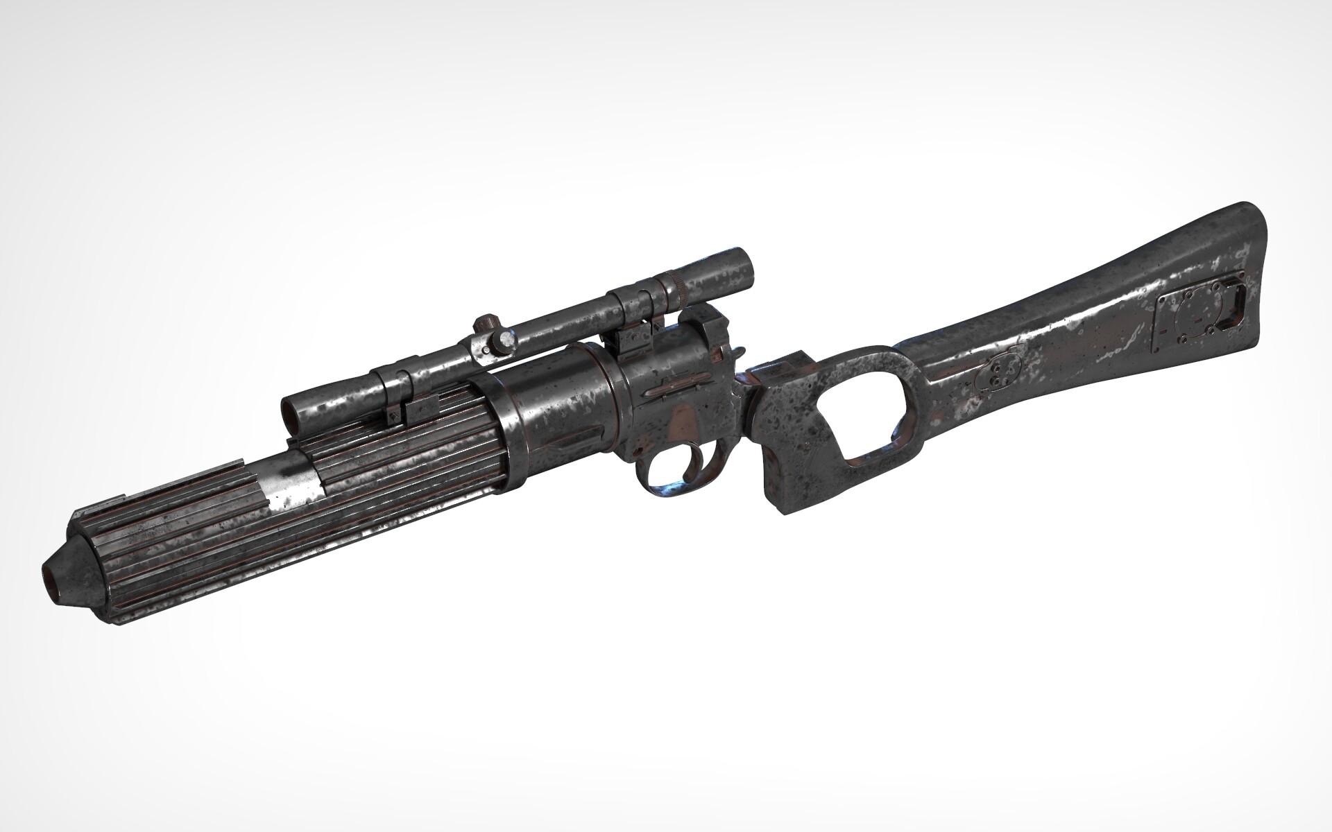 ArtStation - EE-3 Boba Fett blaster from ROTJ