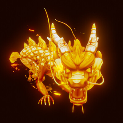 ArtStation - Fire dragon