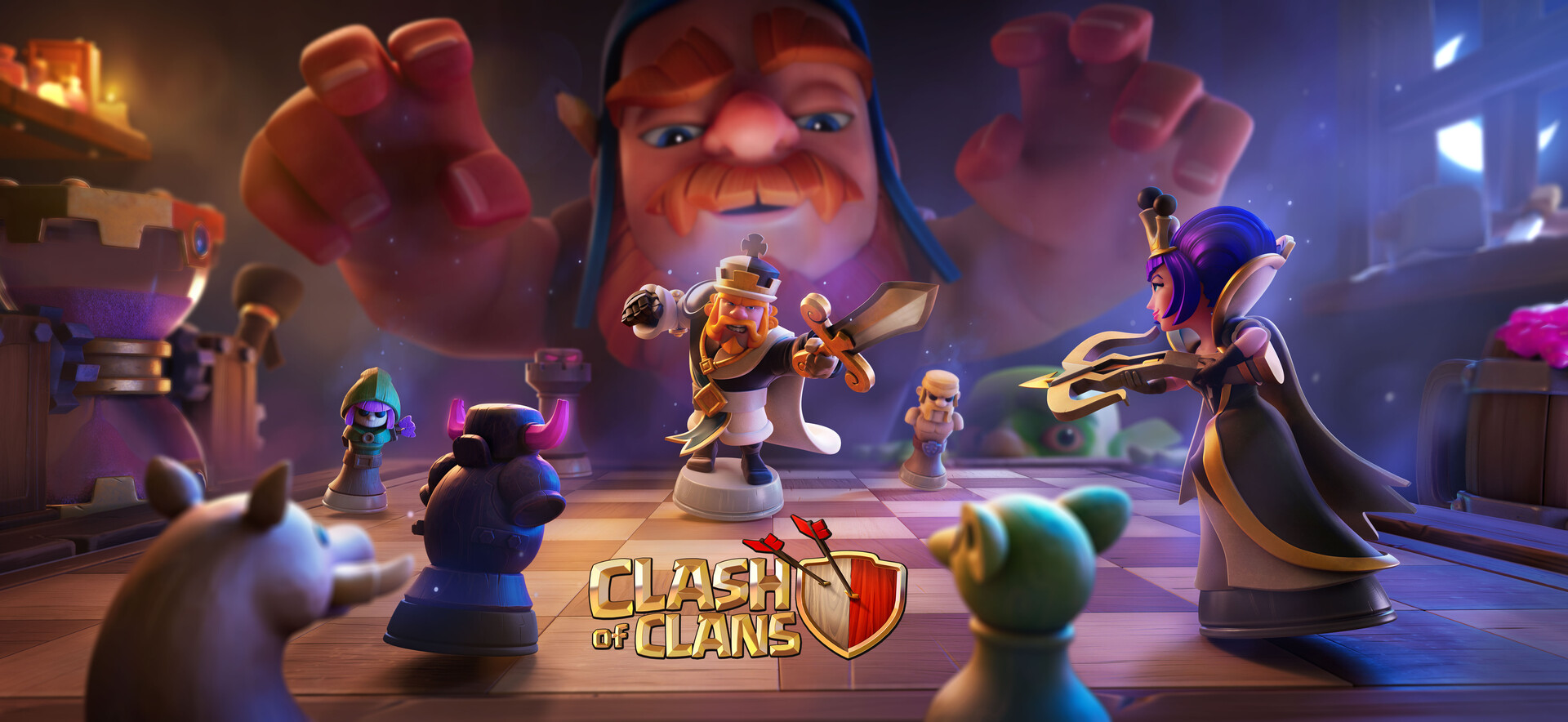 ArtStation - Clash Of Clans - Chess - Loading screen