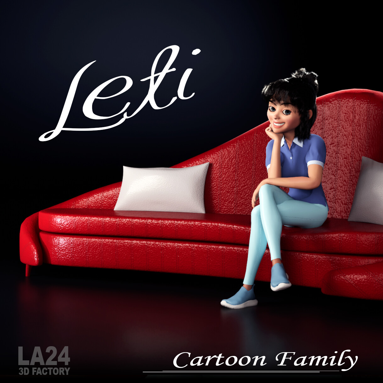 ArtStation - She is Leti - Cartoon Family