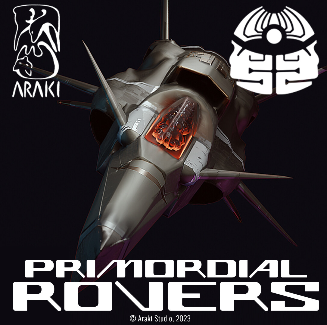 ArtStation - AI Piloted UAV Fighter Jet - Post-apocalyptic game.