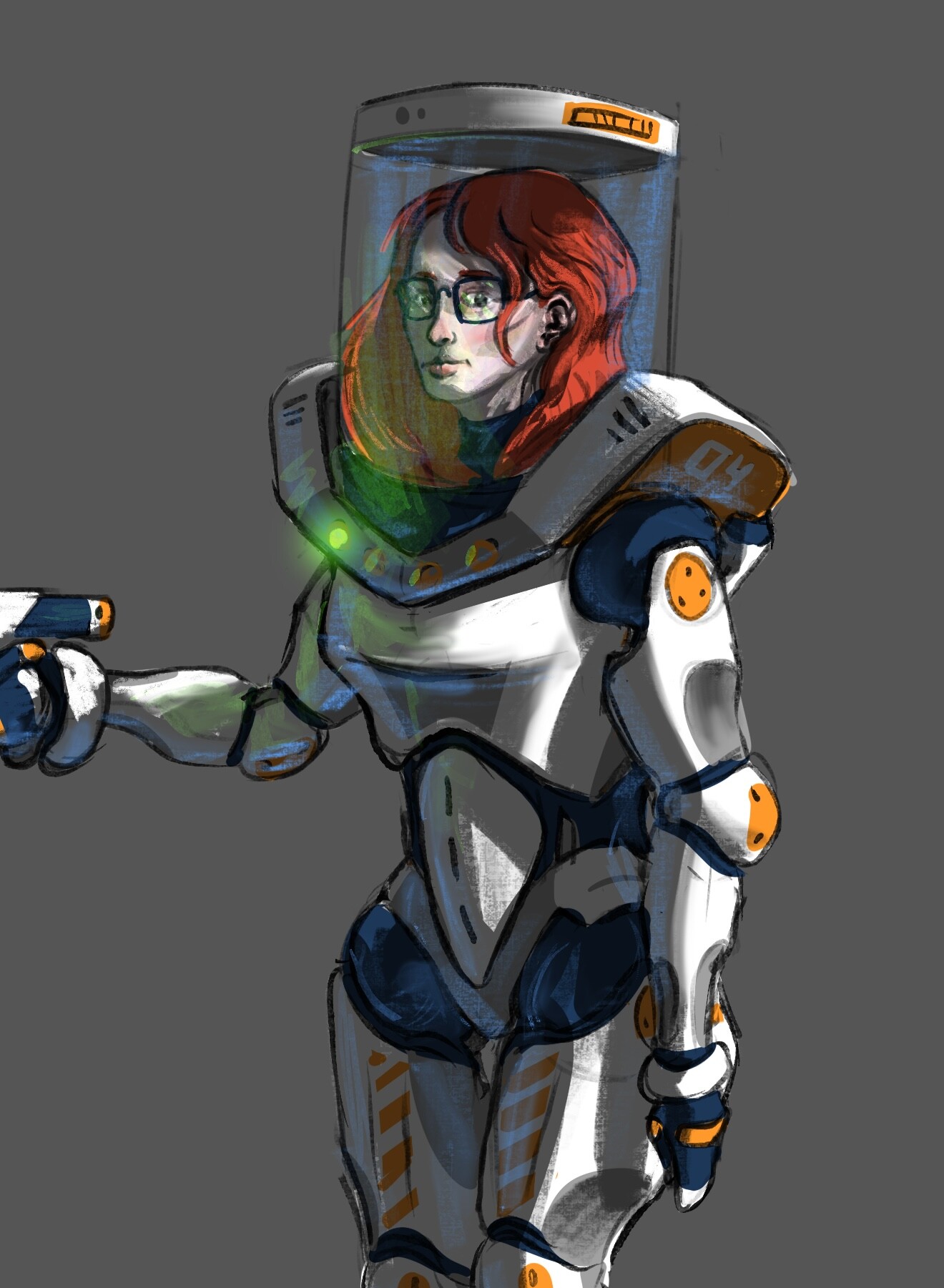 ArtStation - Abbi in her maintenance suit