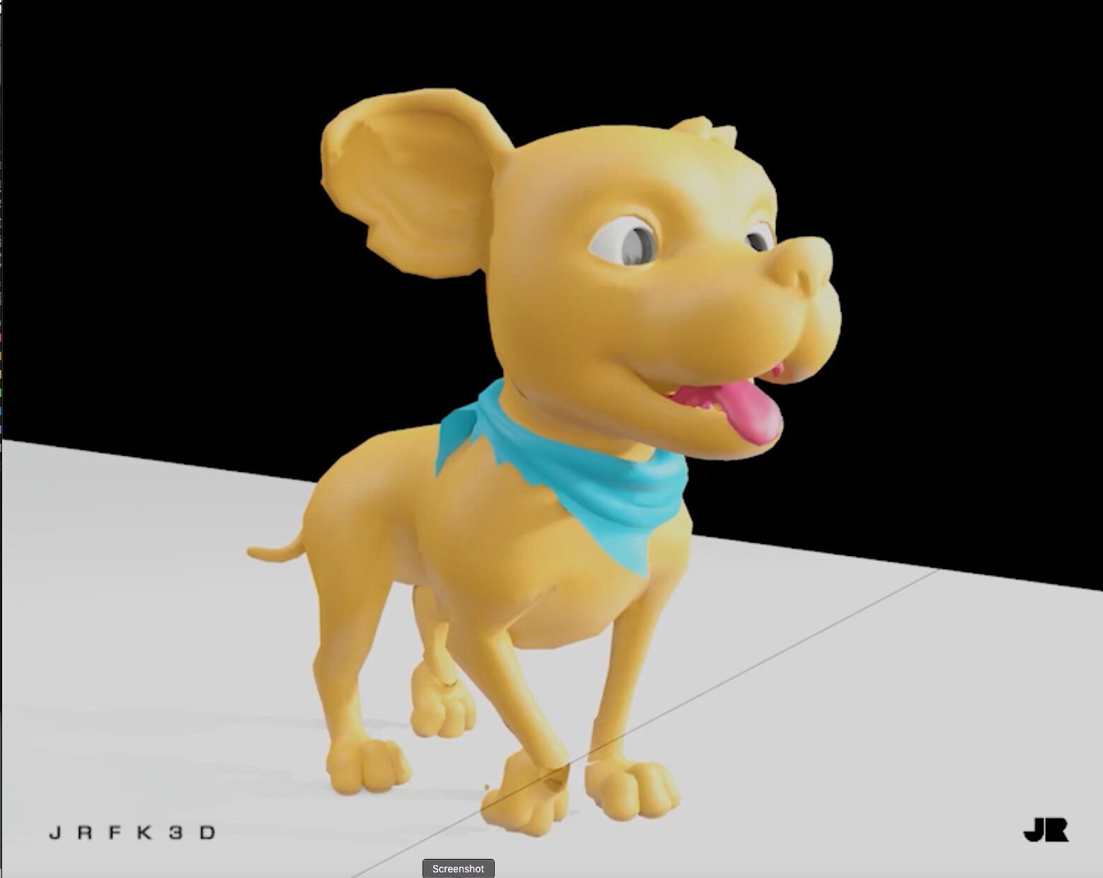 ArtStation - Dog walk cycle / 3D Animation