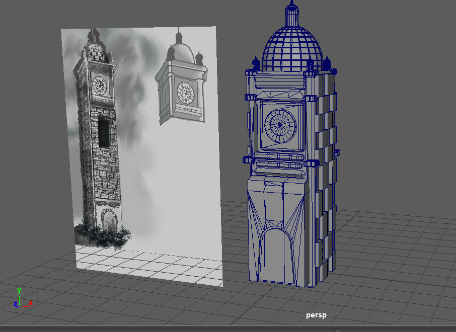 ArtStation - ClockTower Concept+Model