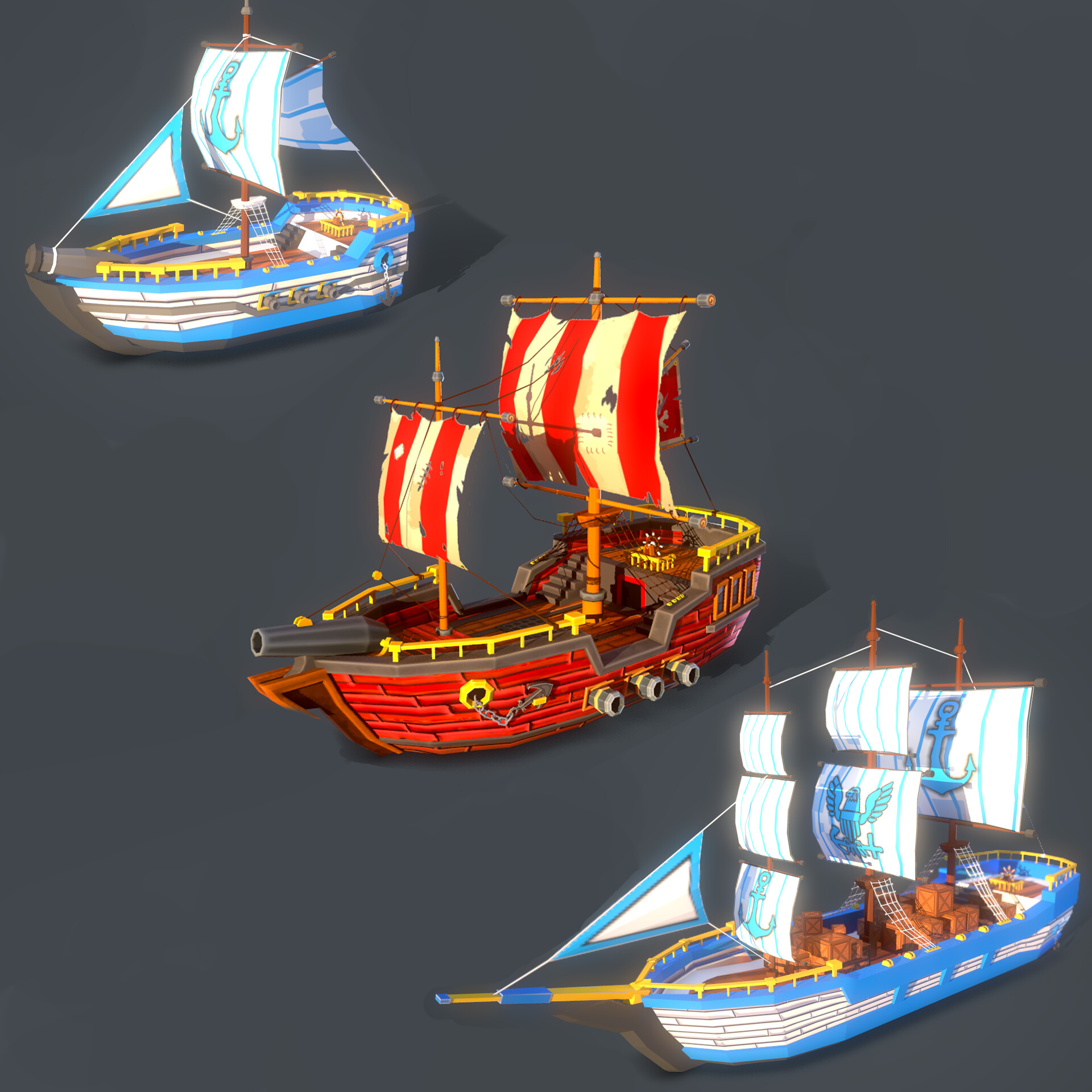 ArtStation - Game ship asset