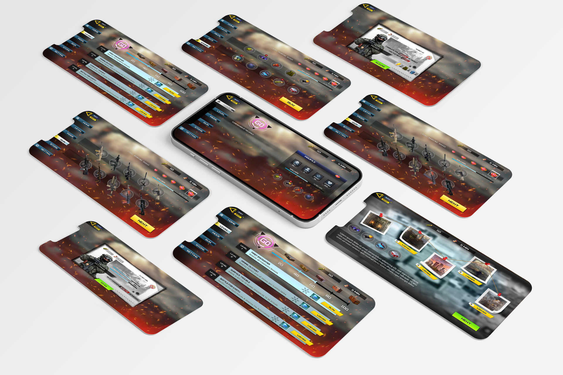 ArtStation - FPS Shooting Game UI