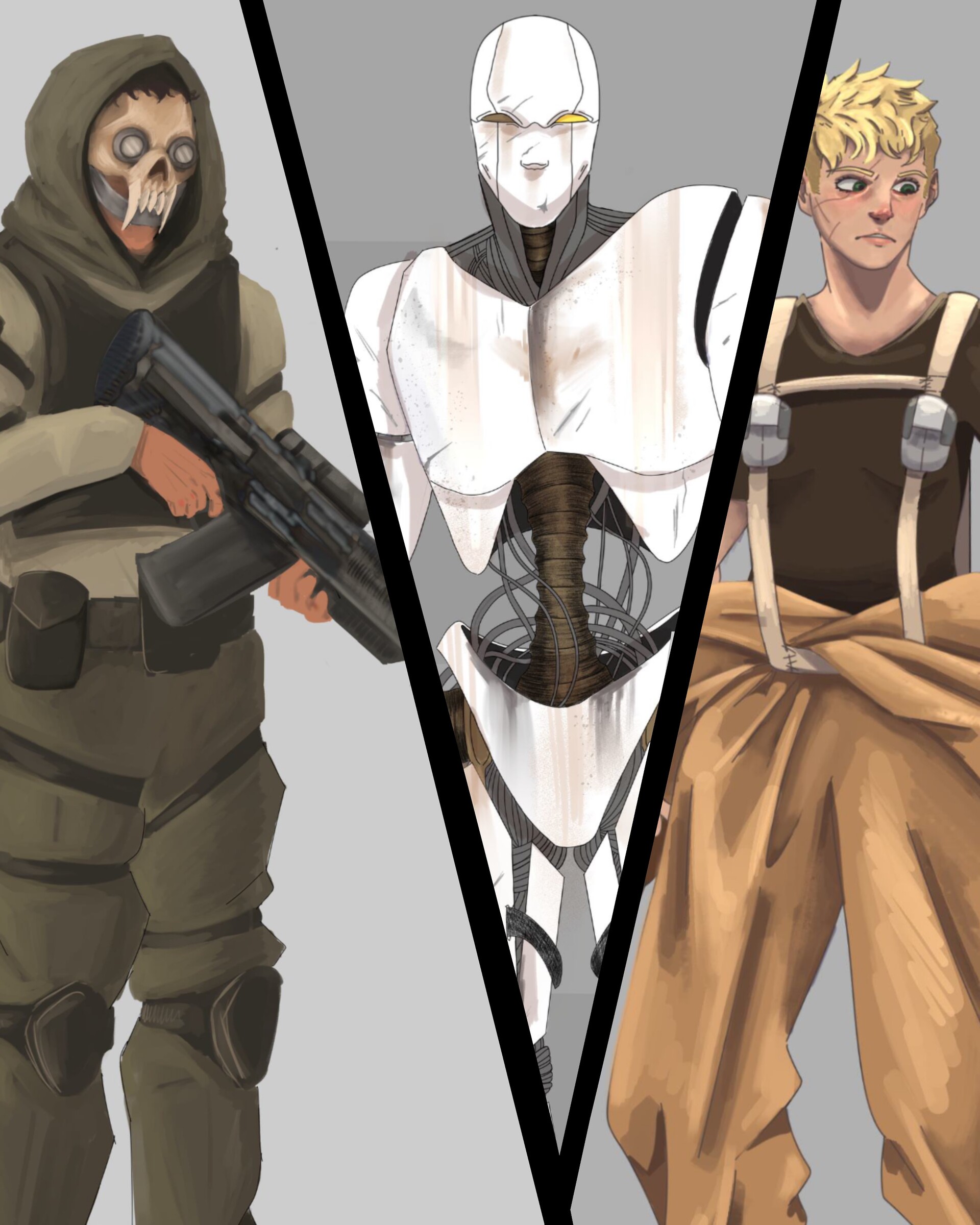 ArtStation - Wasteland Dystopia - Character Concepts