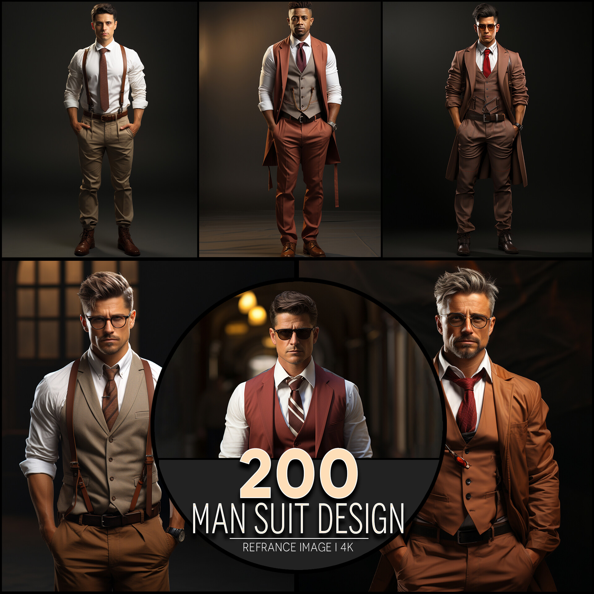 ArtStation - Man Suit Design 4K Reference/Concept Images