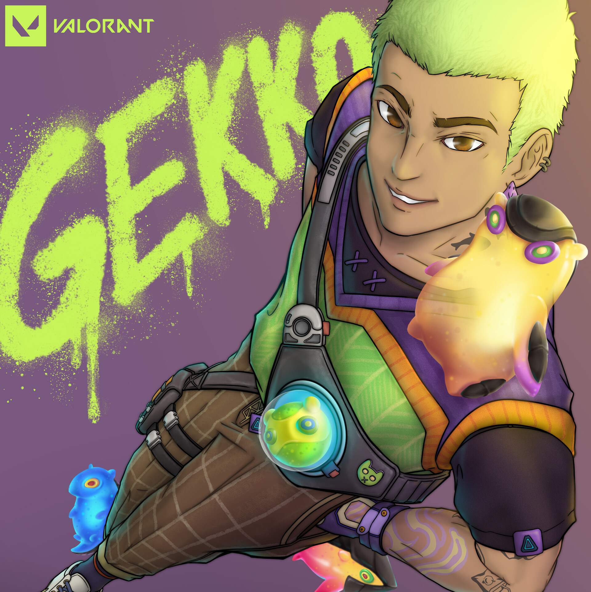 ArtStation - Gekko - Valorant (Fan Art)