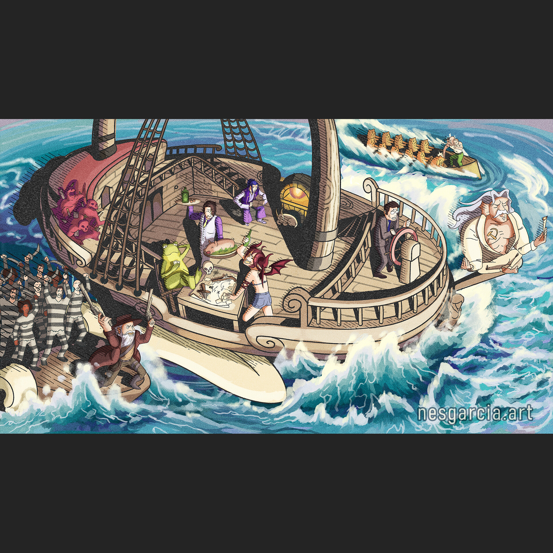 ArtStation - One Piece Universe DnD Comission