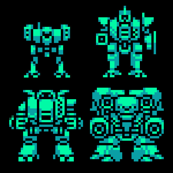 ArtStation - 'MetalMercs' Sprite Art