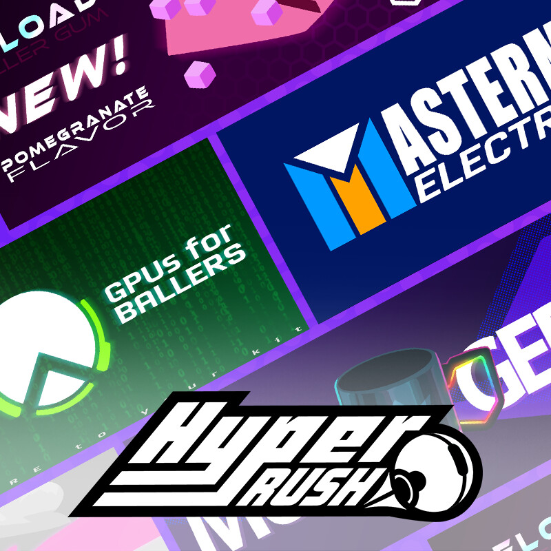 ArtStation - Hyper Rush - Advertisement Banners
