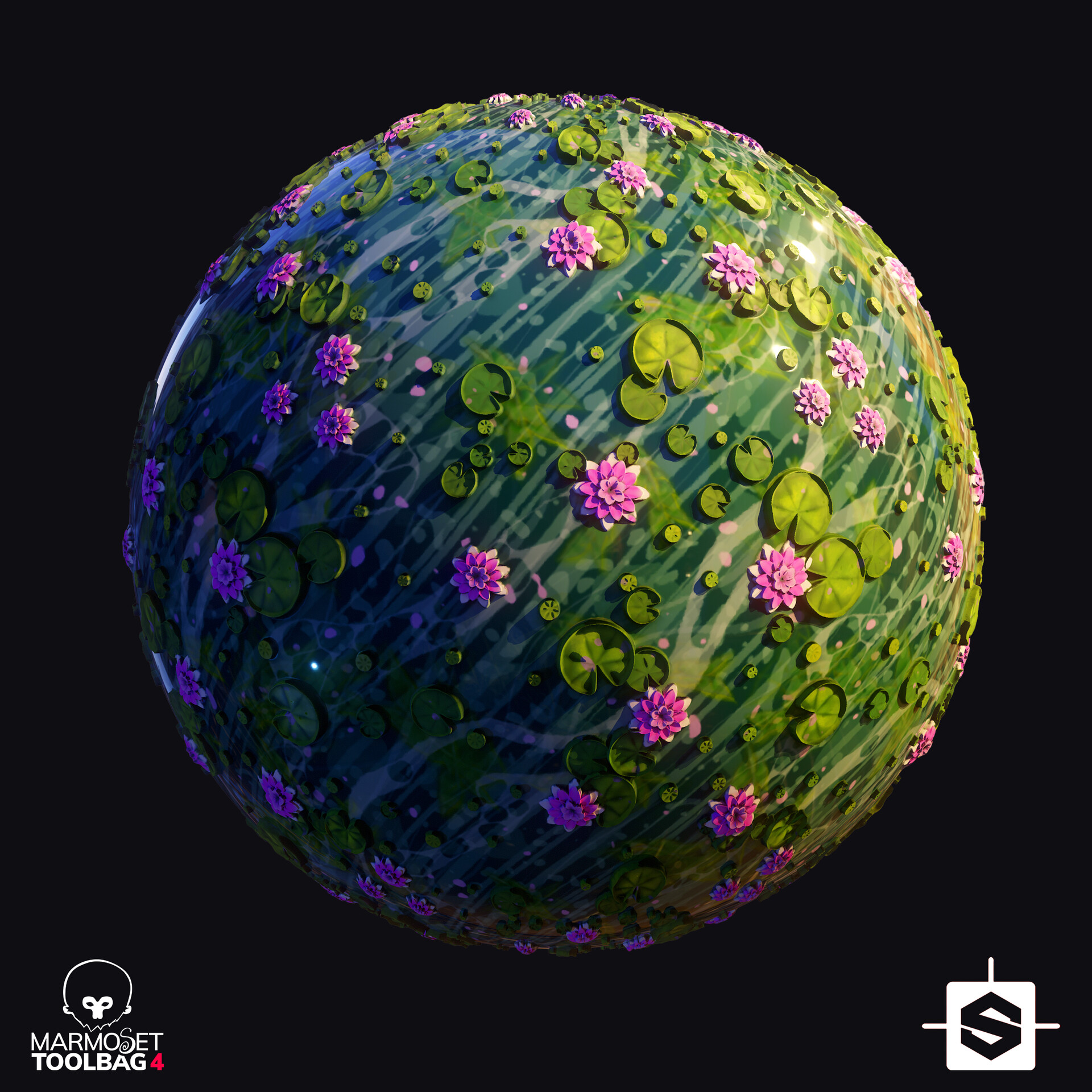 ArtStation - Stylized Pond