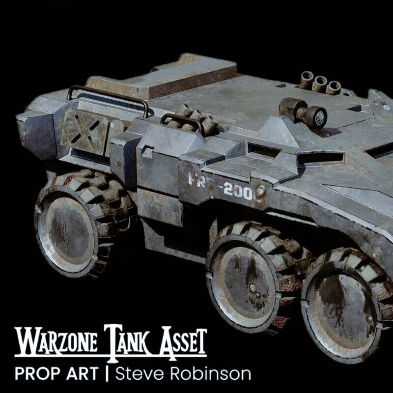 ArtStation - TimeSplitters Rewind Prop - Warzone - Tank