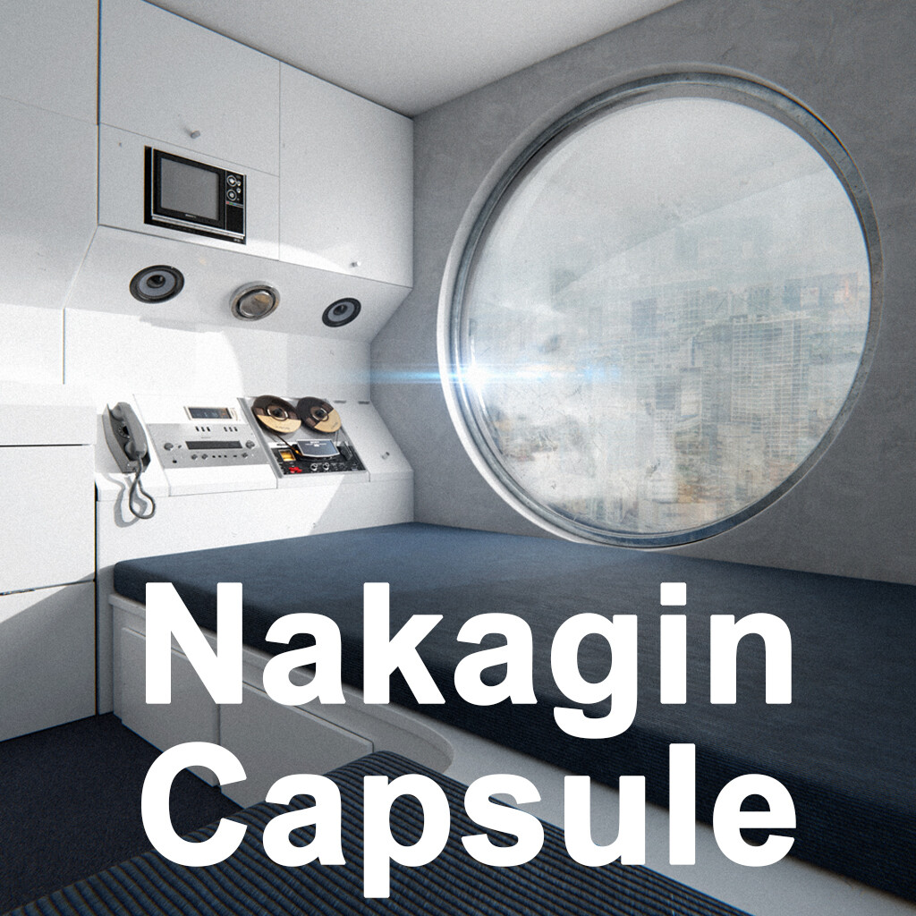ArtStation - Capsule of Nakagin Tower Capsule