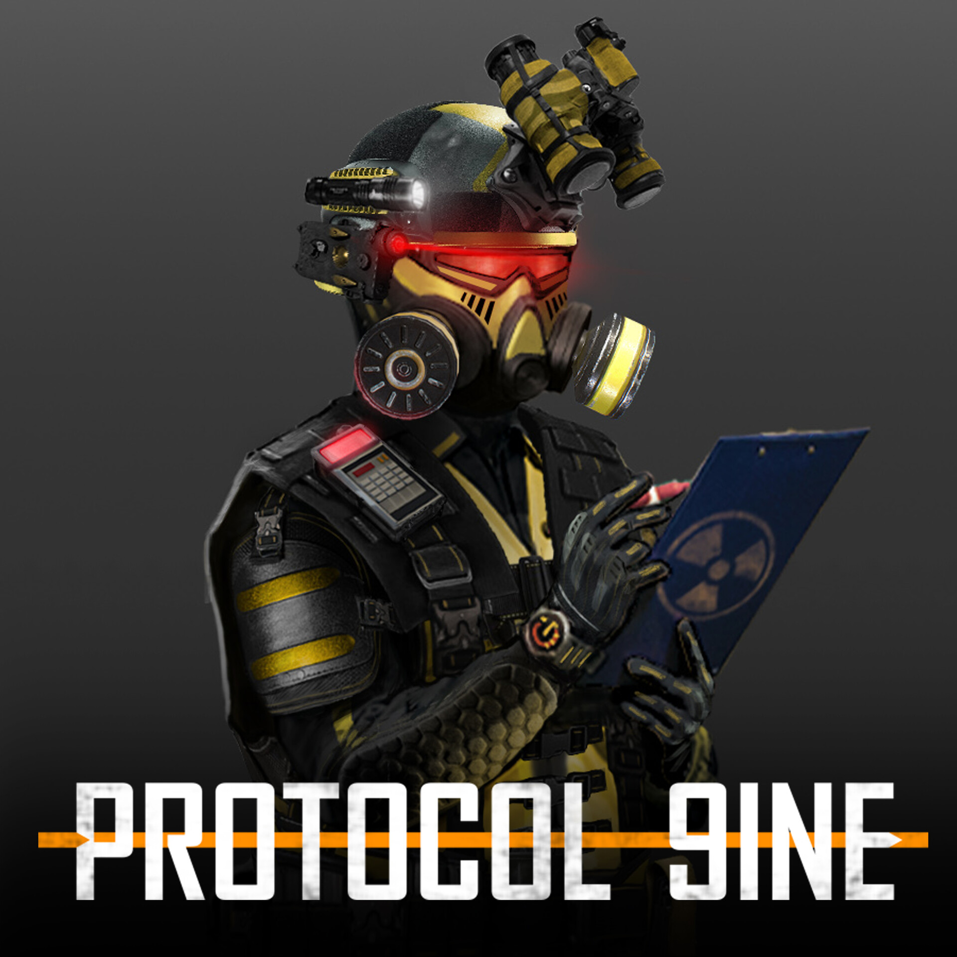 ArtStation - PROTOCOL 9INE - Hazmat Suit-ed Character Exploration