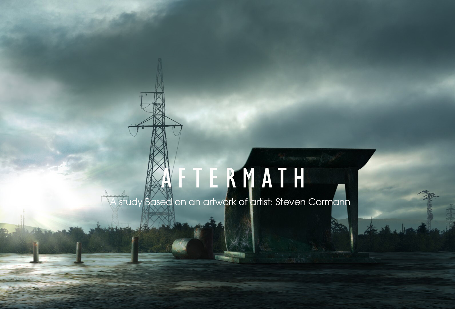 ArtStation - Aftermath - 3d matte painting study