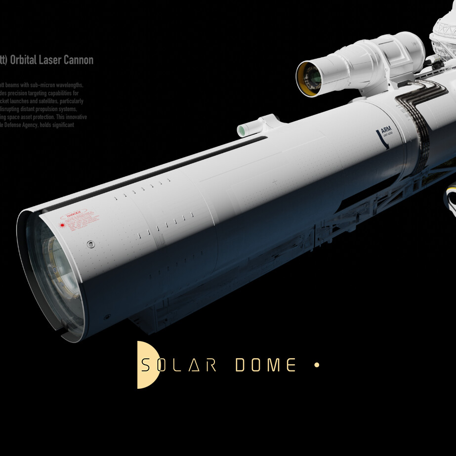 Aidelank - Solar Dome - main weapon design Space Laser Cannon