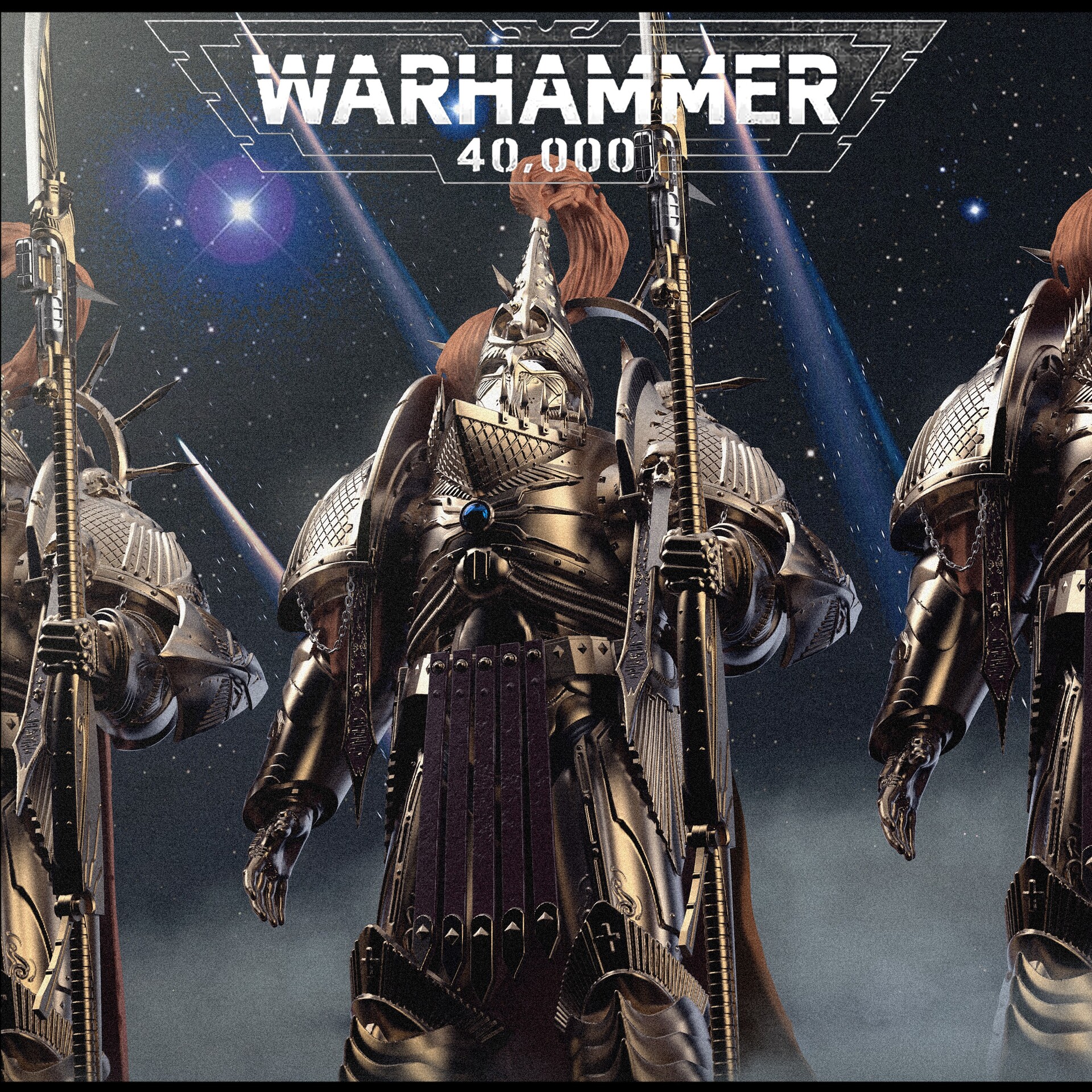 ArtStation - Warhammer 40K Custodes Design! Poster Test